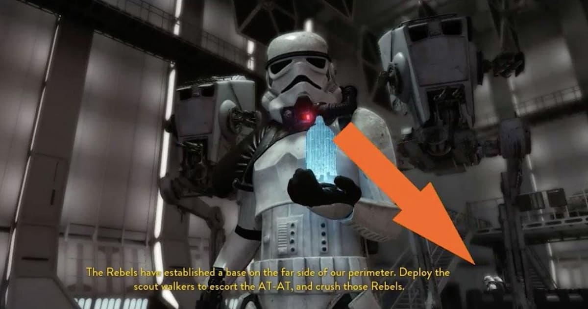 Star Wars Battlefront - Stormtrooper hits head