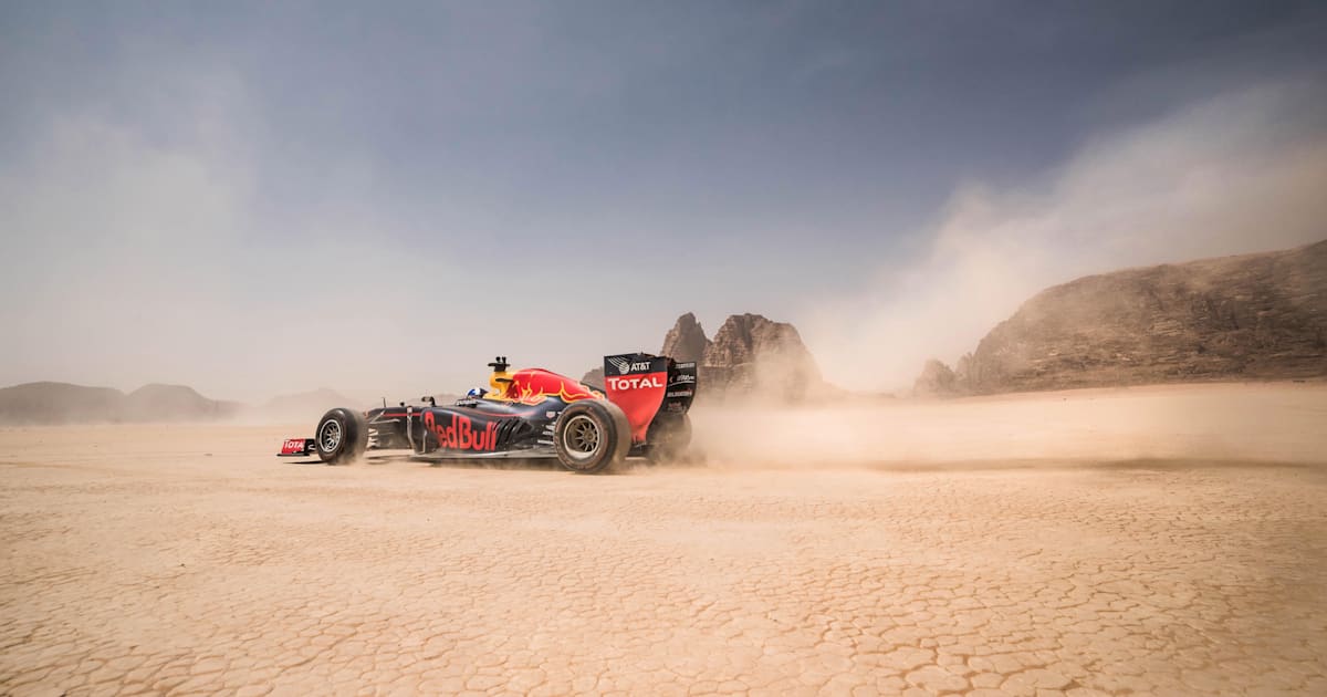 Red Bull Racing Formula 1 Car on Mars