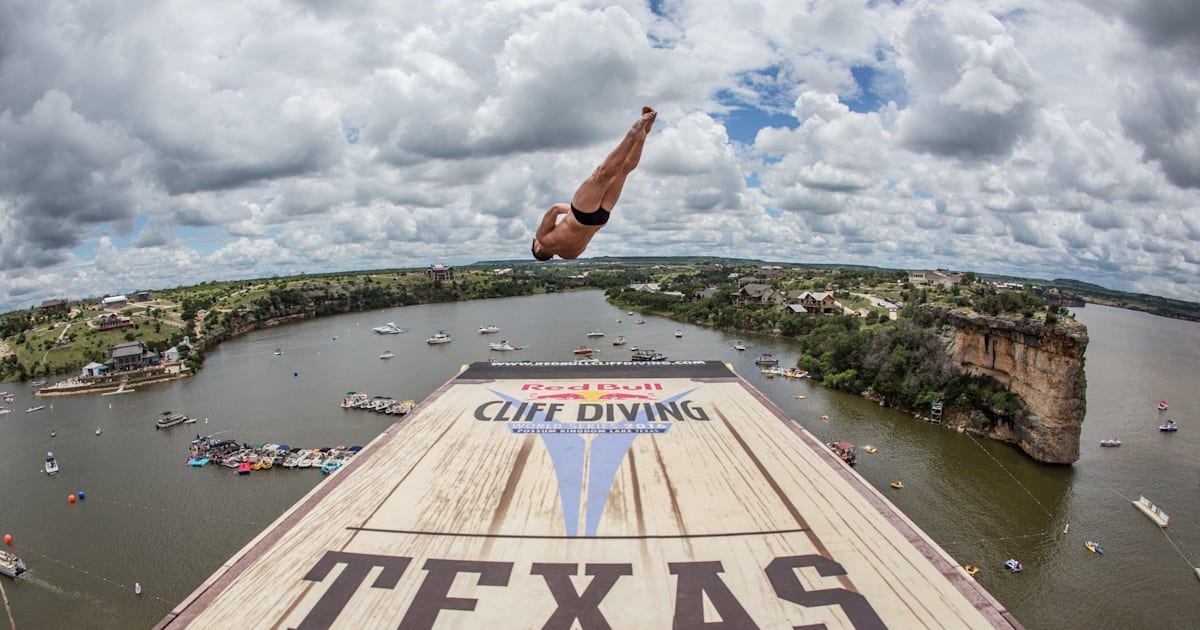 Report results from Red Bull Cliff Diving Texas 2016