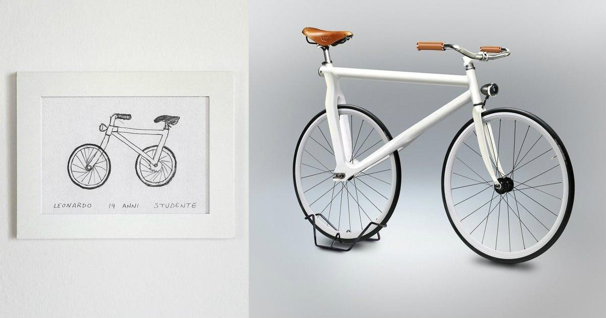 Disegnare una bici a memoria render di Gianluca Gimini