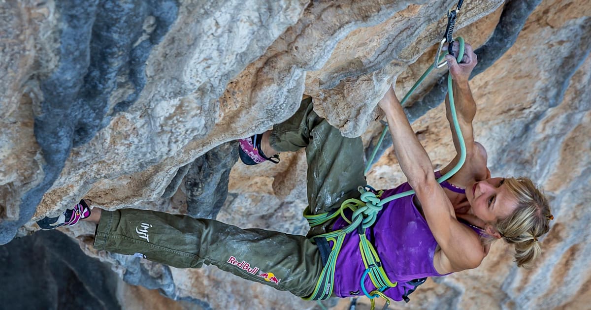 Angy Eiter: New climbing route in Buzet, Croatia