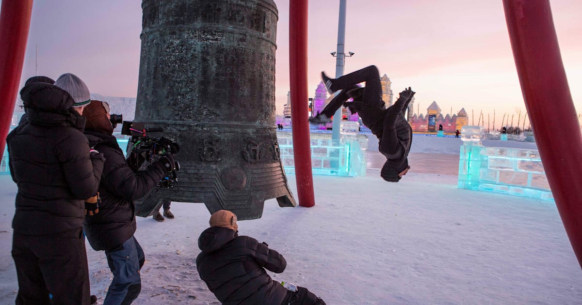 Immersion coulisses du freerunner Jason Paul à Harbin