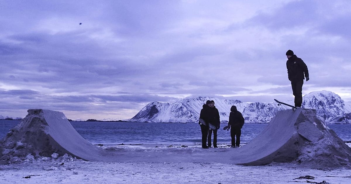 Skating on frozen sand video | Northbound