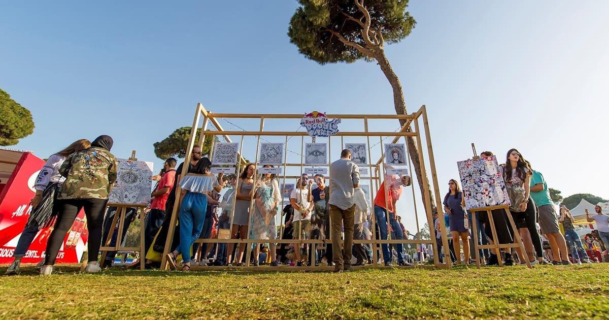 Red Bull Doodle Art Lebanon