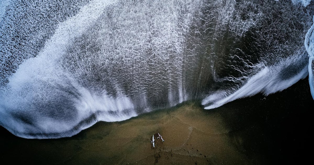 Angela Ball and Bella Wilson at Bells Beach