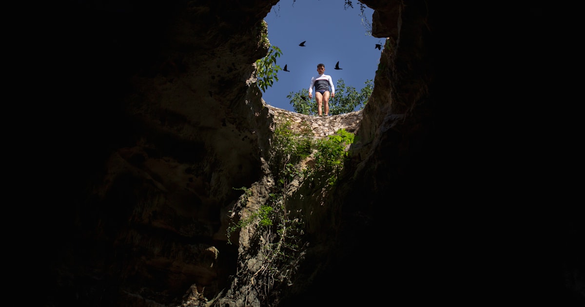 Cliff diving en Yucatán - galería de fotos