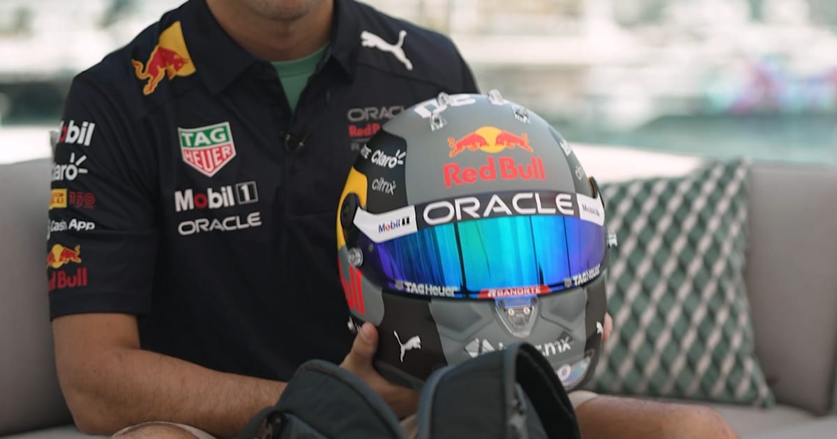 Checo Give Us A Tour Of His Special Monaco Helmet