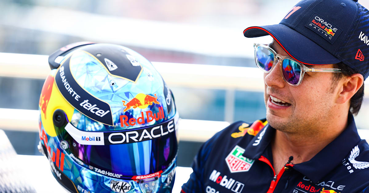 Checo Reveals His Monaco 2023 Helmet