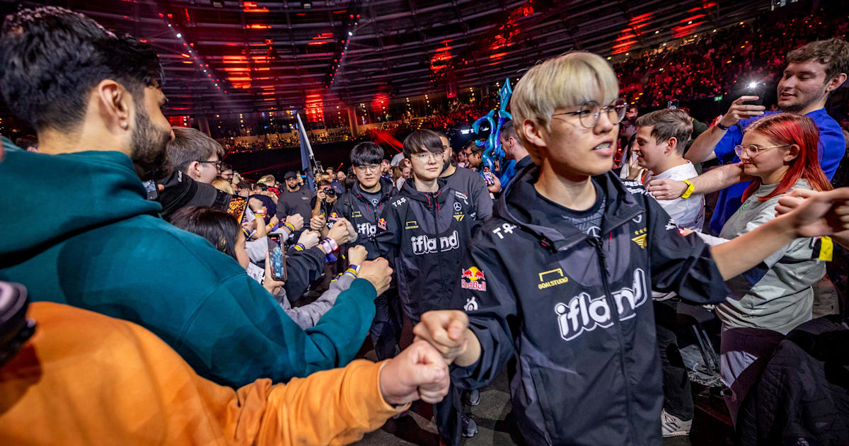 T1 esports team – profile page