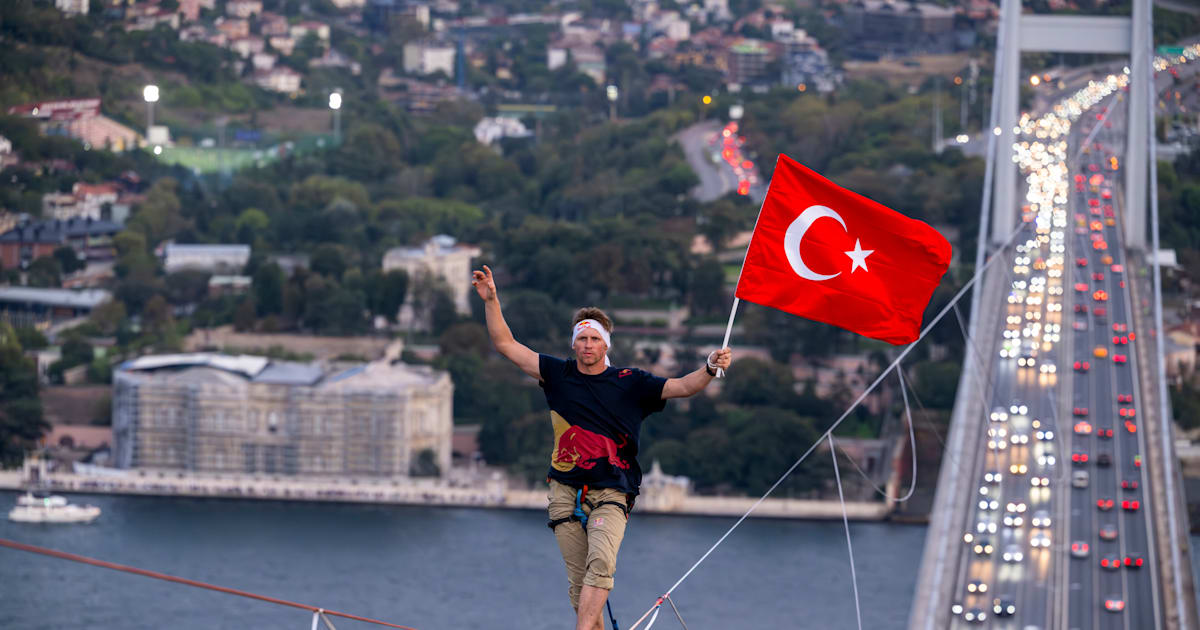 Jaan Roose slackline Boszporusz