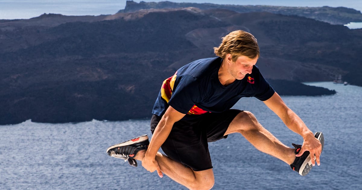Freerunning in Santorini