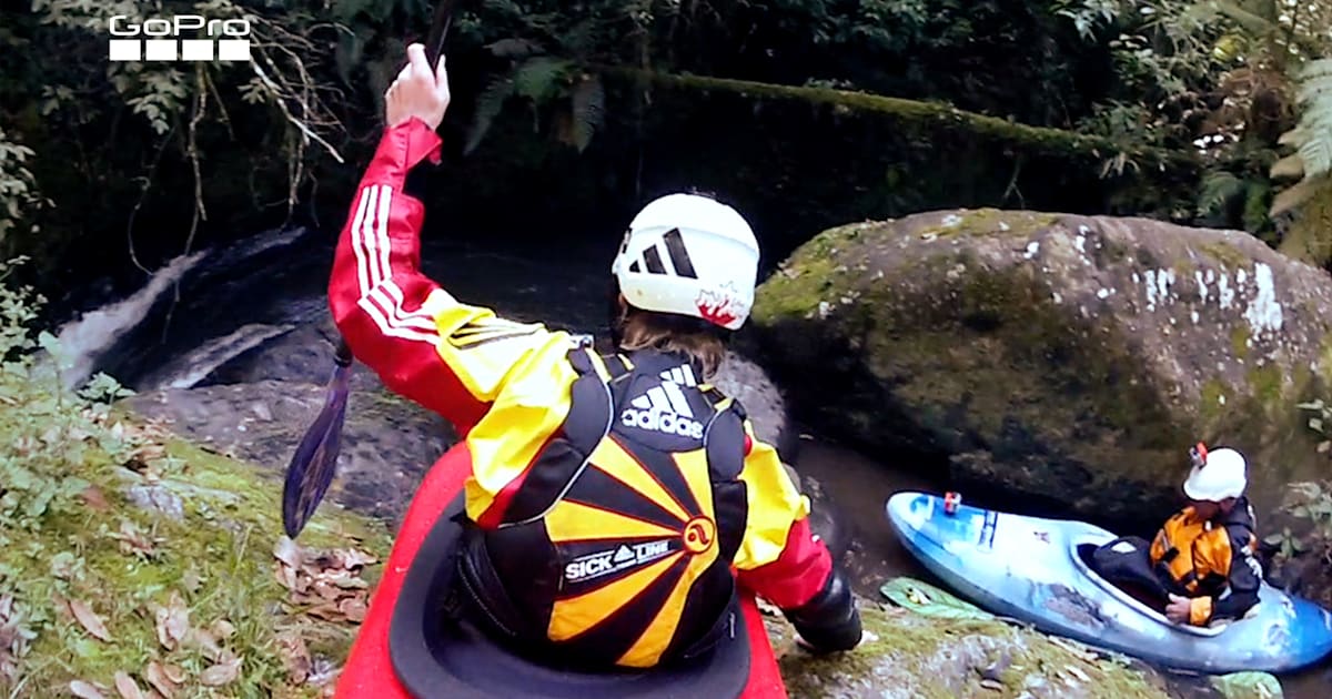 Rafa Ortiz and Dane Jackson kayaking in Mexico