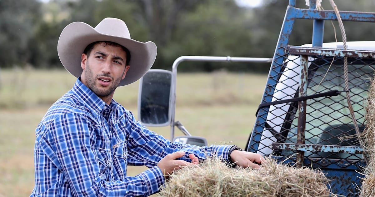 Red Bull Racing: Daniel Ricciardo learns to be a cowboy