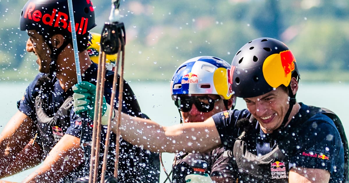 Red Bull Racing: Ricciardo and Verstappen try sailing