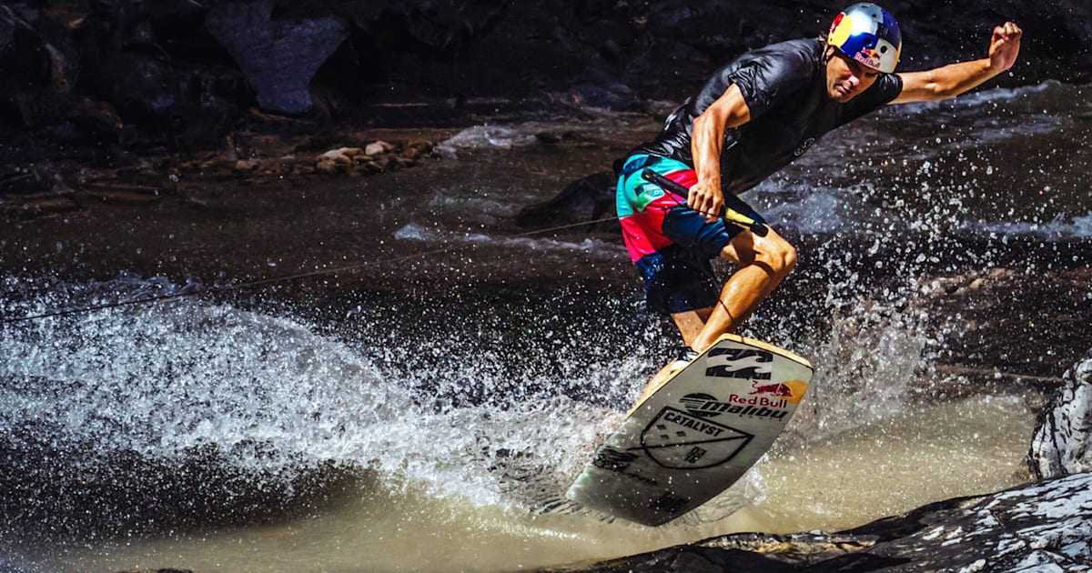 Wakeskating in Jordan: Brian Grubb in Wadi Al Hidan