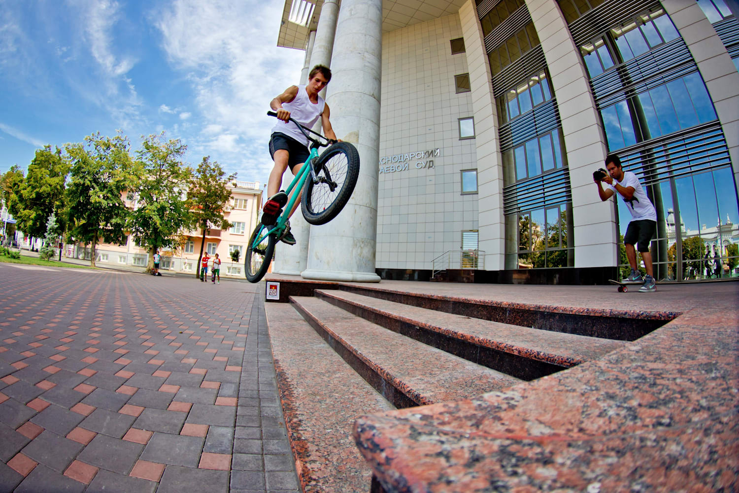 Denis Pavlov is stair crazy
