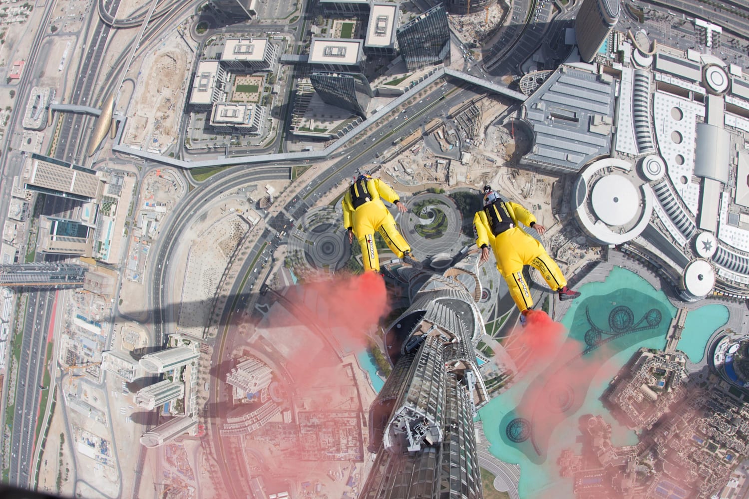 BASE jump record off the world’s tallest building!