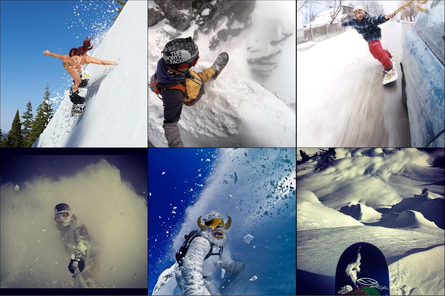 Instagram Shoutouts: Extreme snowboard selfies
