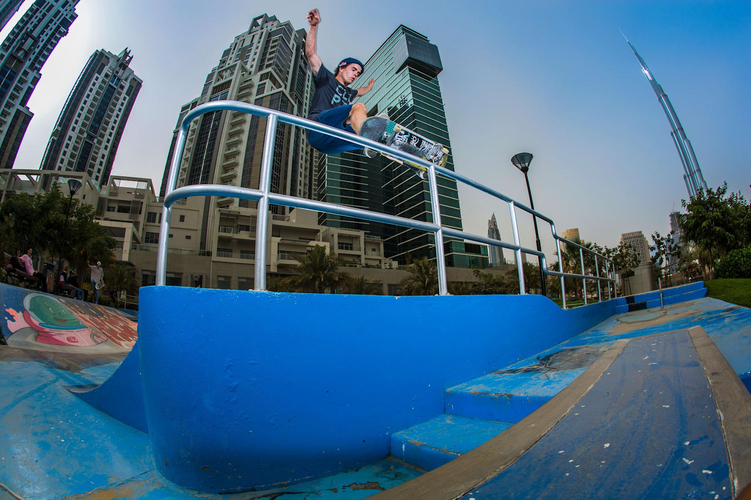 Jan Hoffmann skateboarding