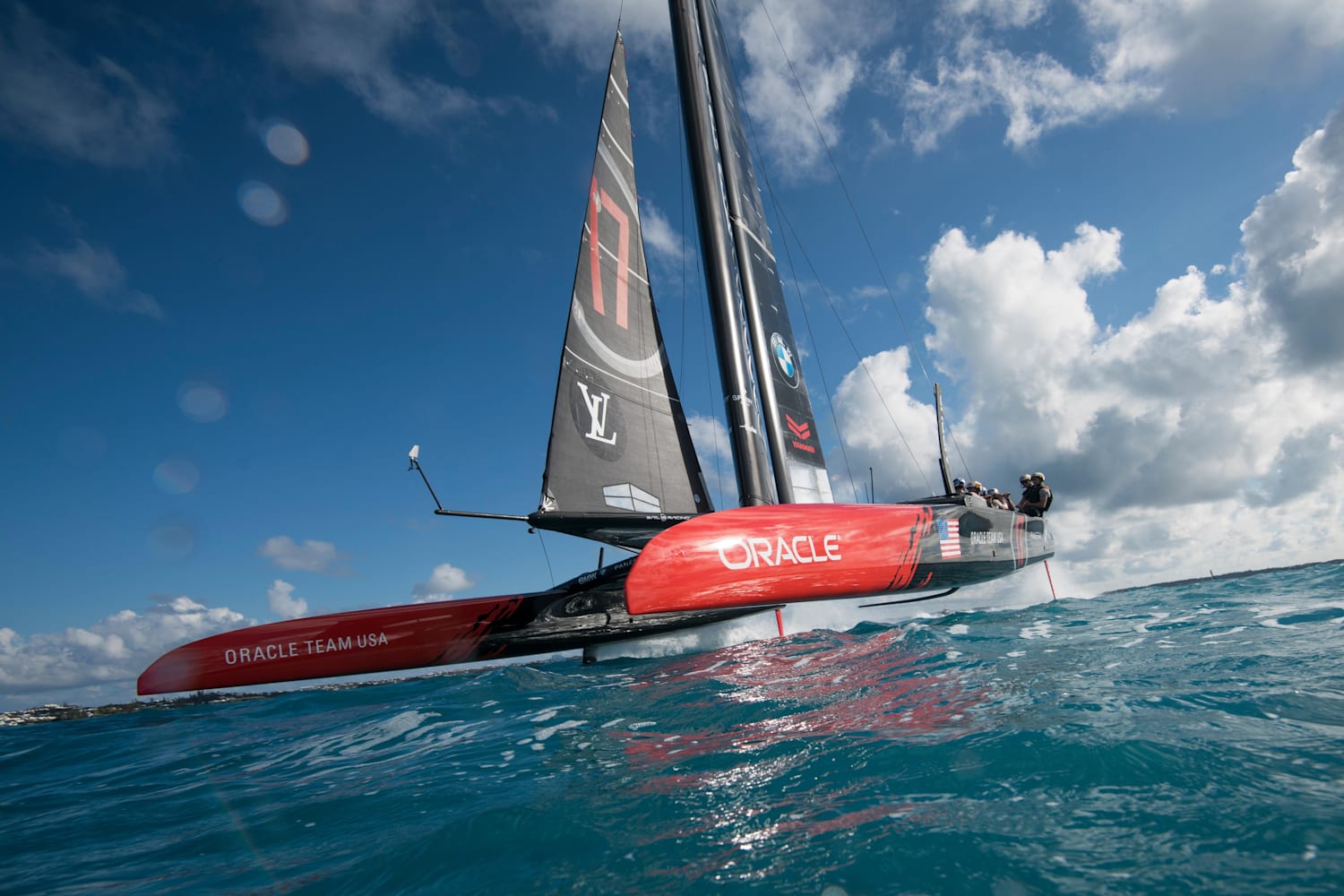 Drone footage of ORACLE TEAM USA ++video++ | Red Bull