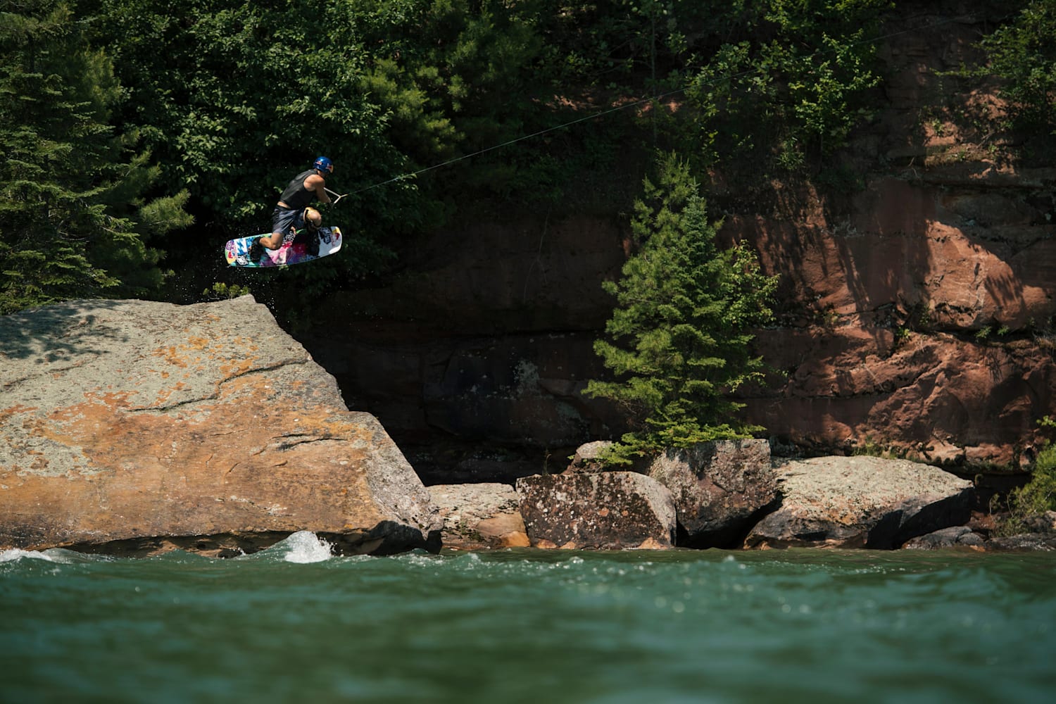 Mike Dowdy Wakeboards Through Sea Caves | Red Bull