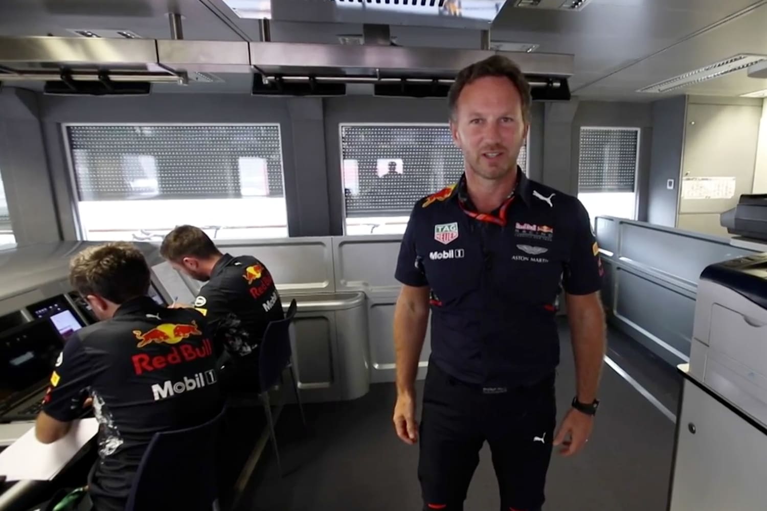Red Bull Racing: tour of the Red Bull Garage – video