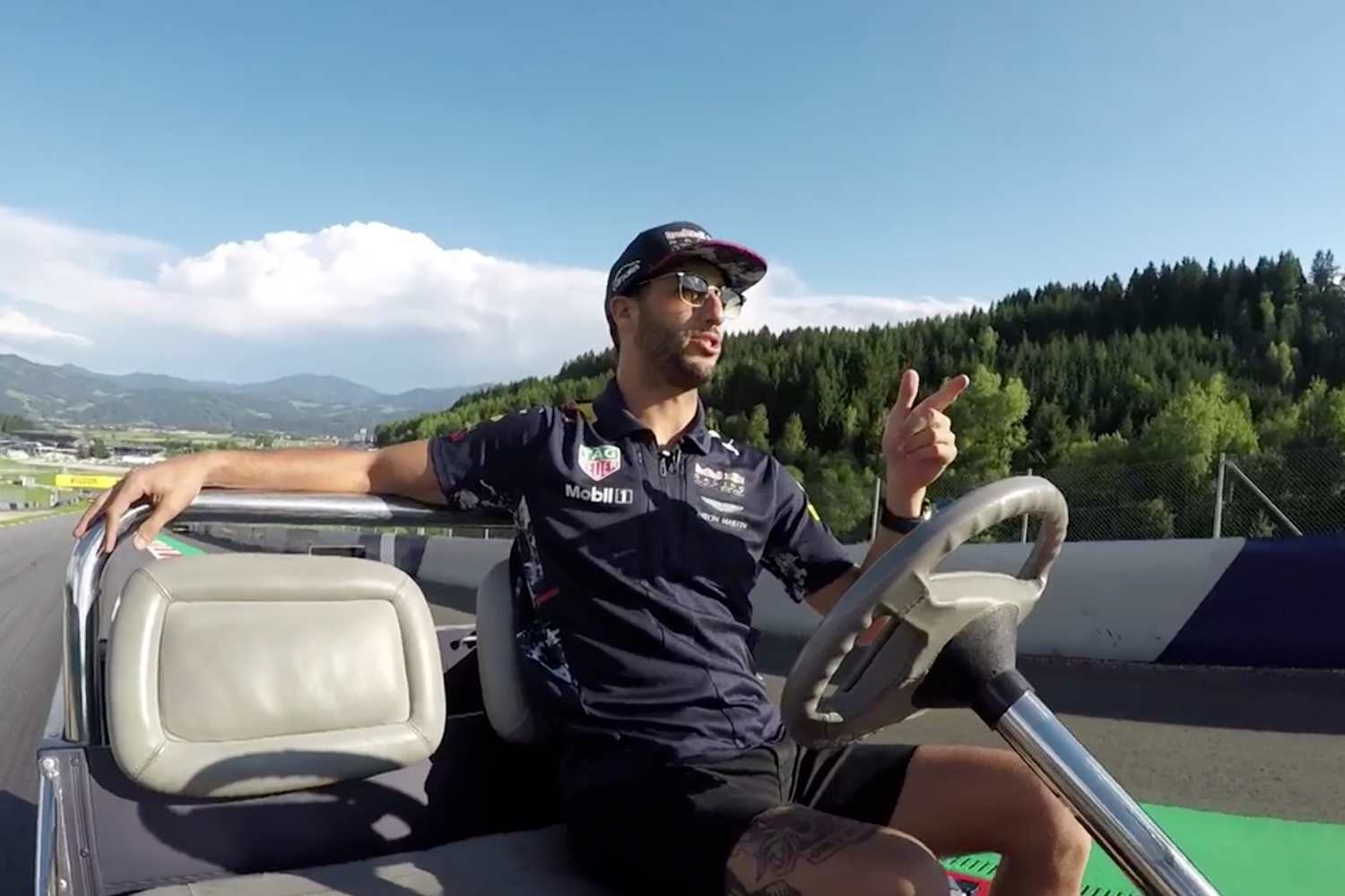Red Bull Racing: Daniel Ricciardo tours Red Bull Ring