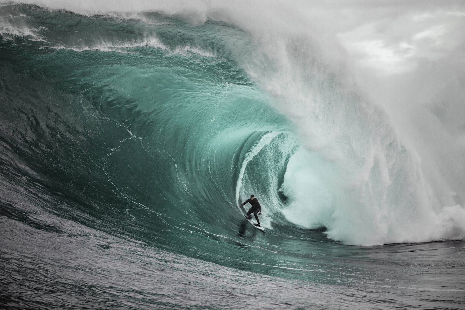 Surfing one of the world's most intense waves