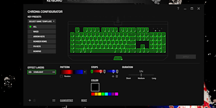 Razer BlackWidow Chroma V2 keyboard configuration