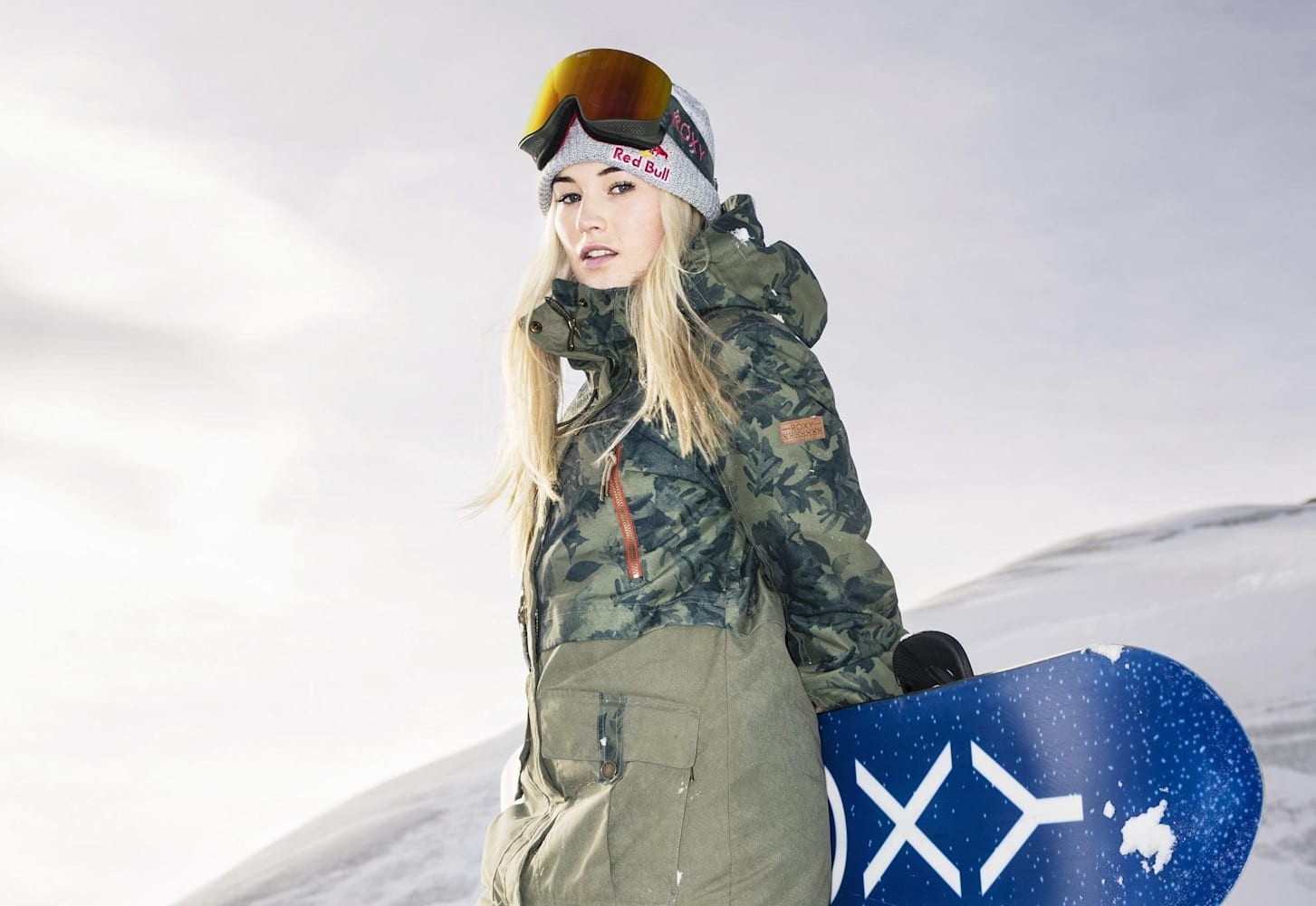 Girl Snowboarding