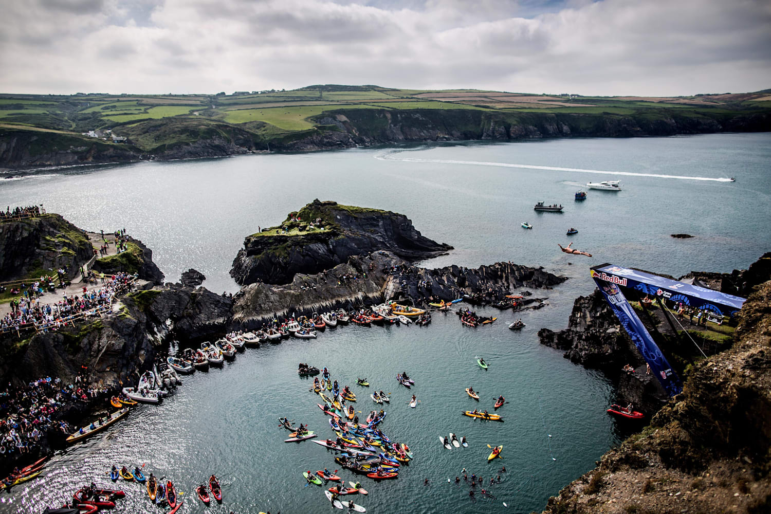 cliff diving wales