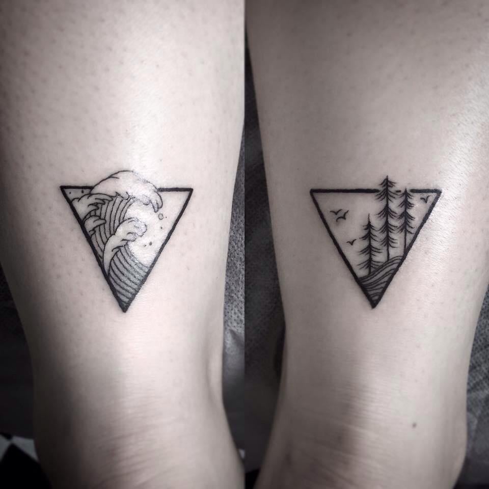boy and girl best friend tattoo ideas