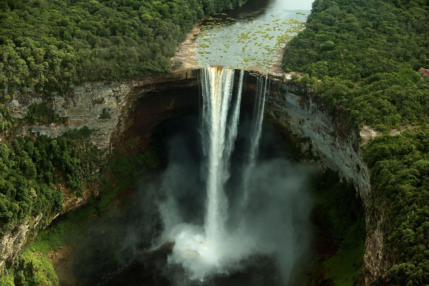 Cataratas Paisajes Los Mundos La Cascada Más Grande Del Mundo Está