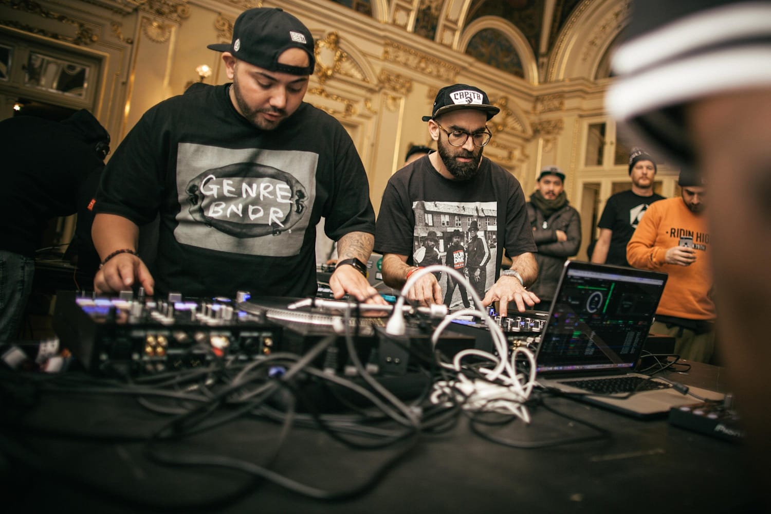 dj scientist scratching