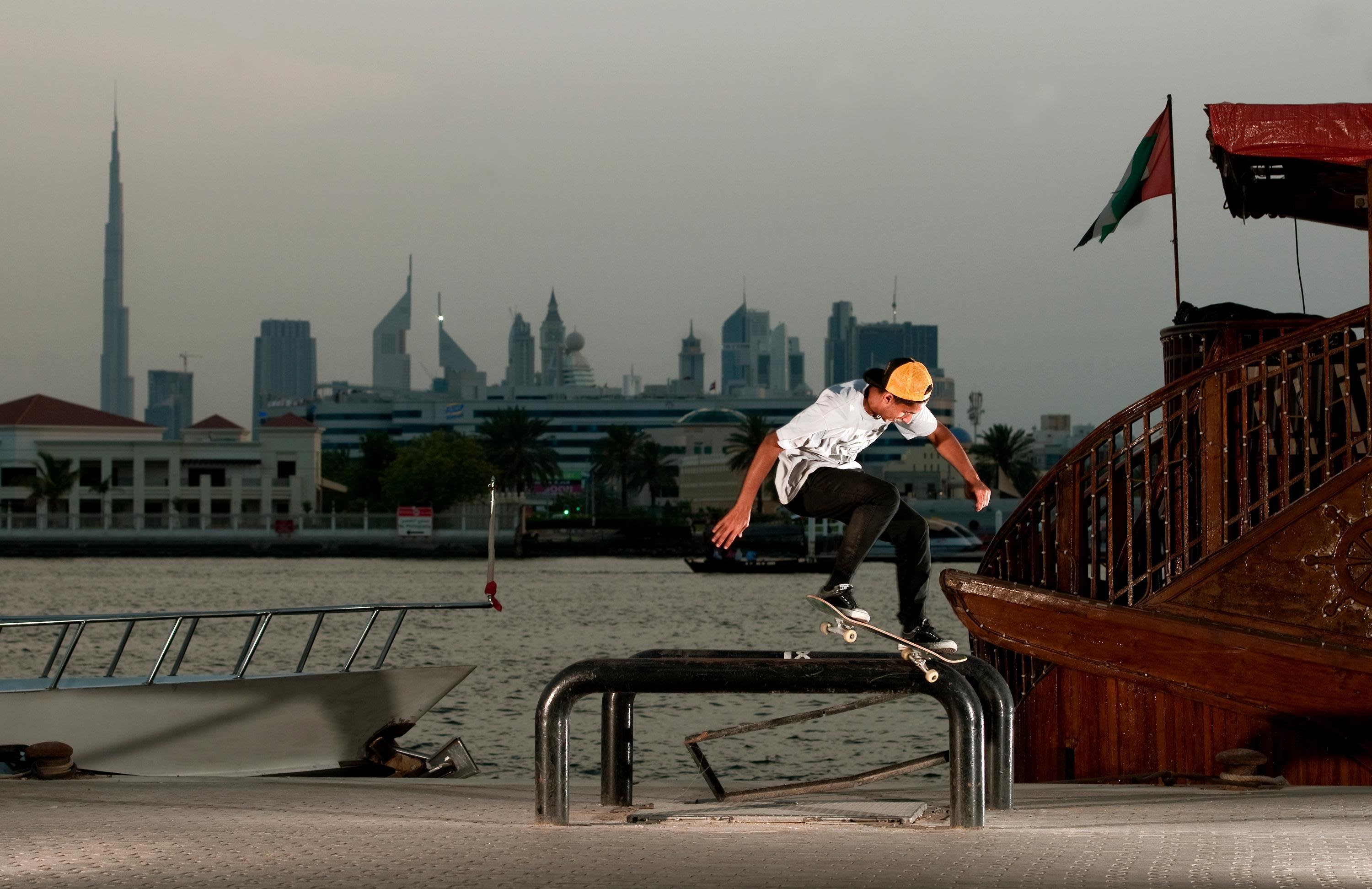 Groeten uit Dubai, de ideale skatestad