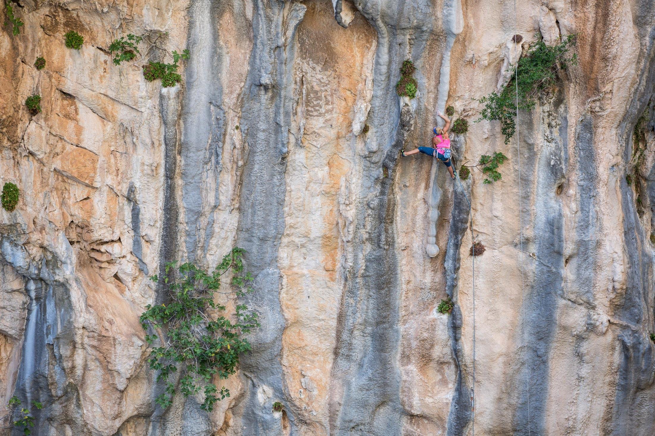 Sasha DiGiulian and Edu Marin Rock Climbing Sardinia