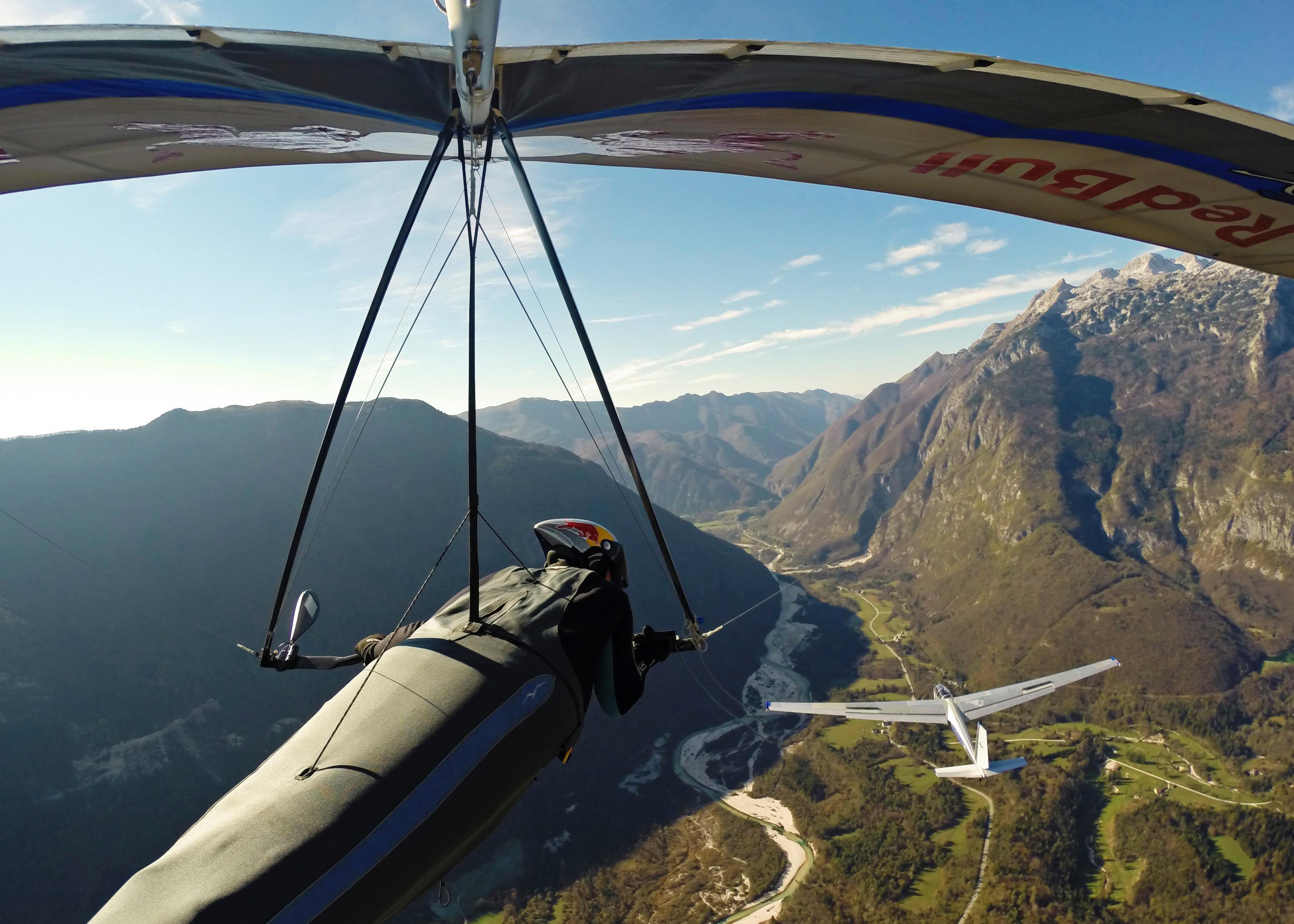 Matjaž Klemenčič jadralni zmaj letalo dotik fotozgodba