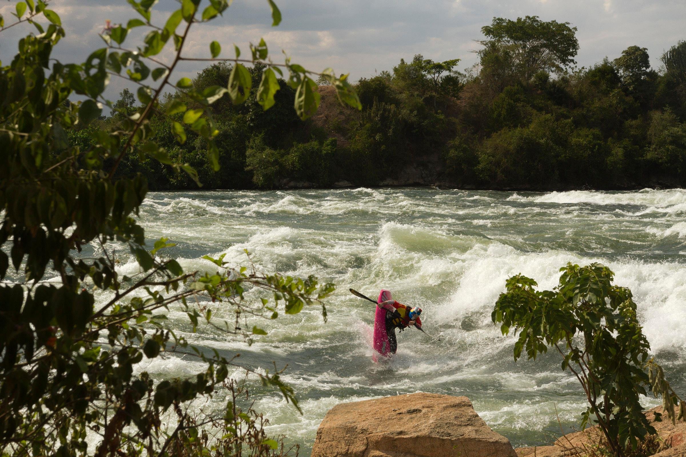 Pro Kayaker Dane Jackson Trains on the Nile in Uganda