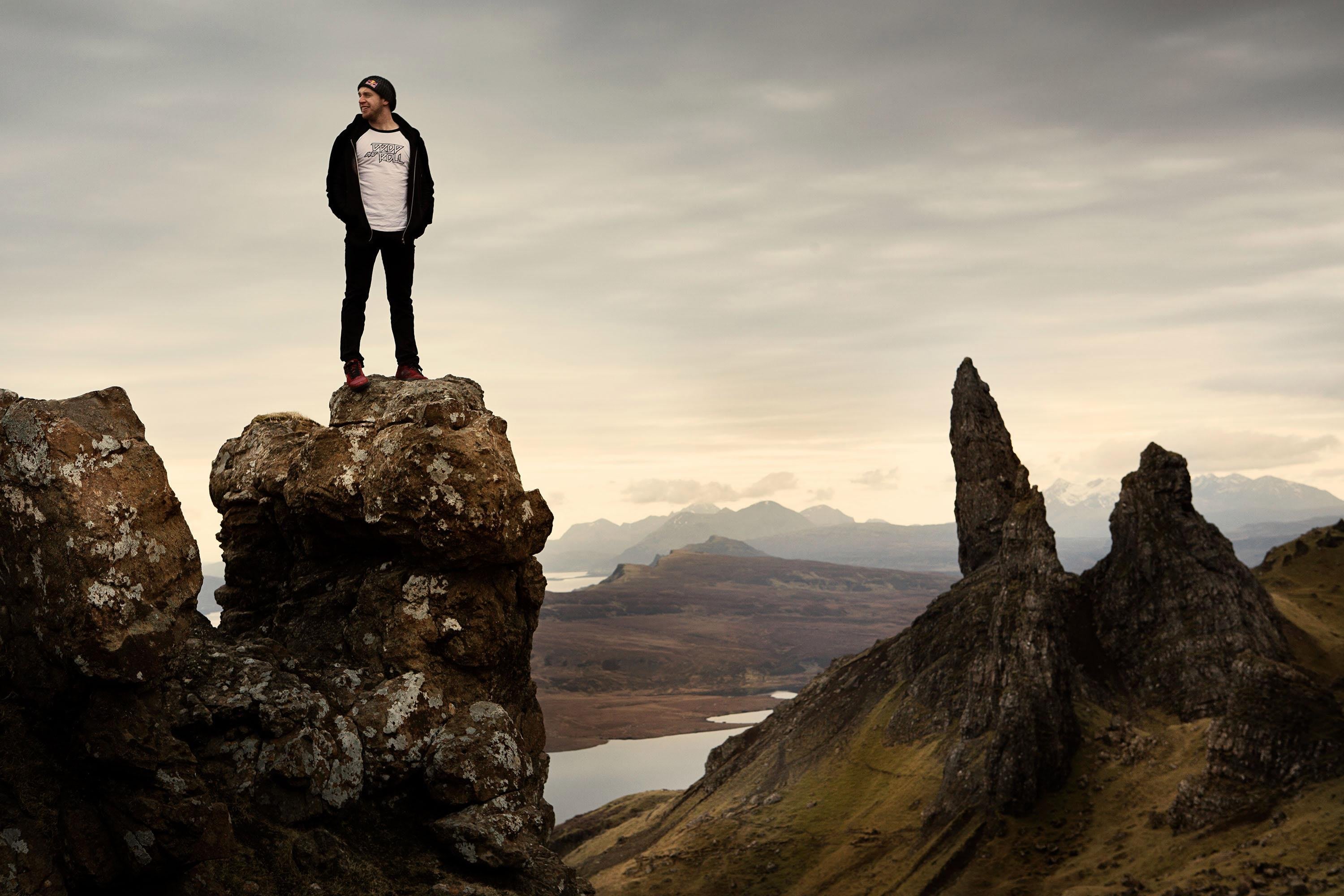 Φωτογραφία της έκλειψης με τον MacAskill στο Skye High