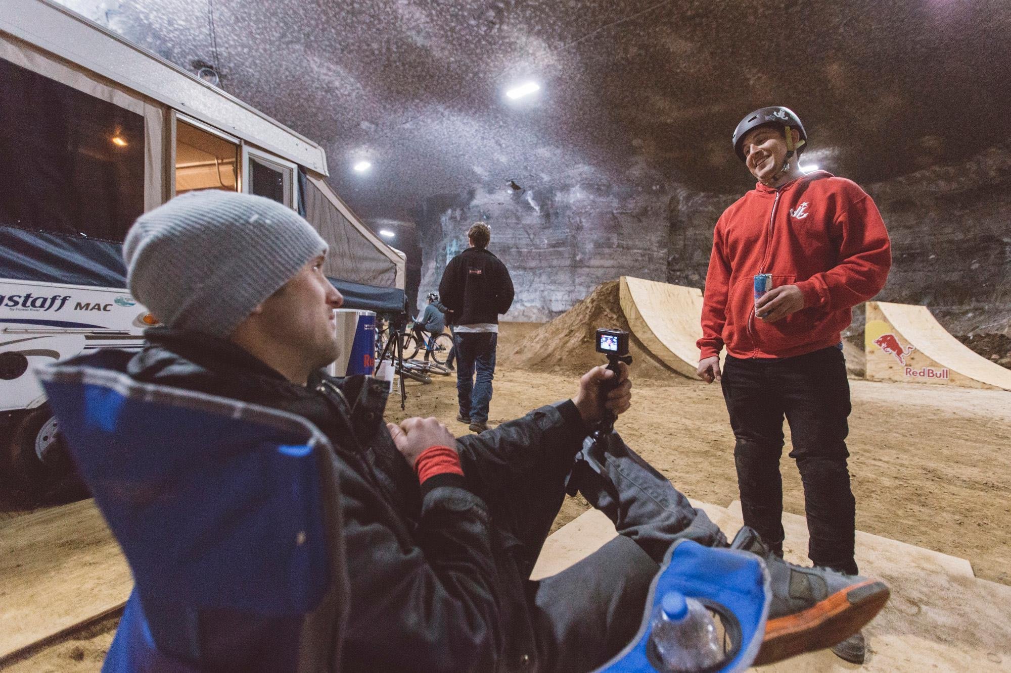 W podziemnym bike parku