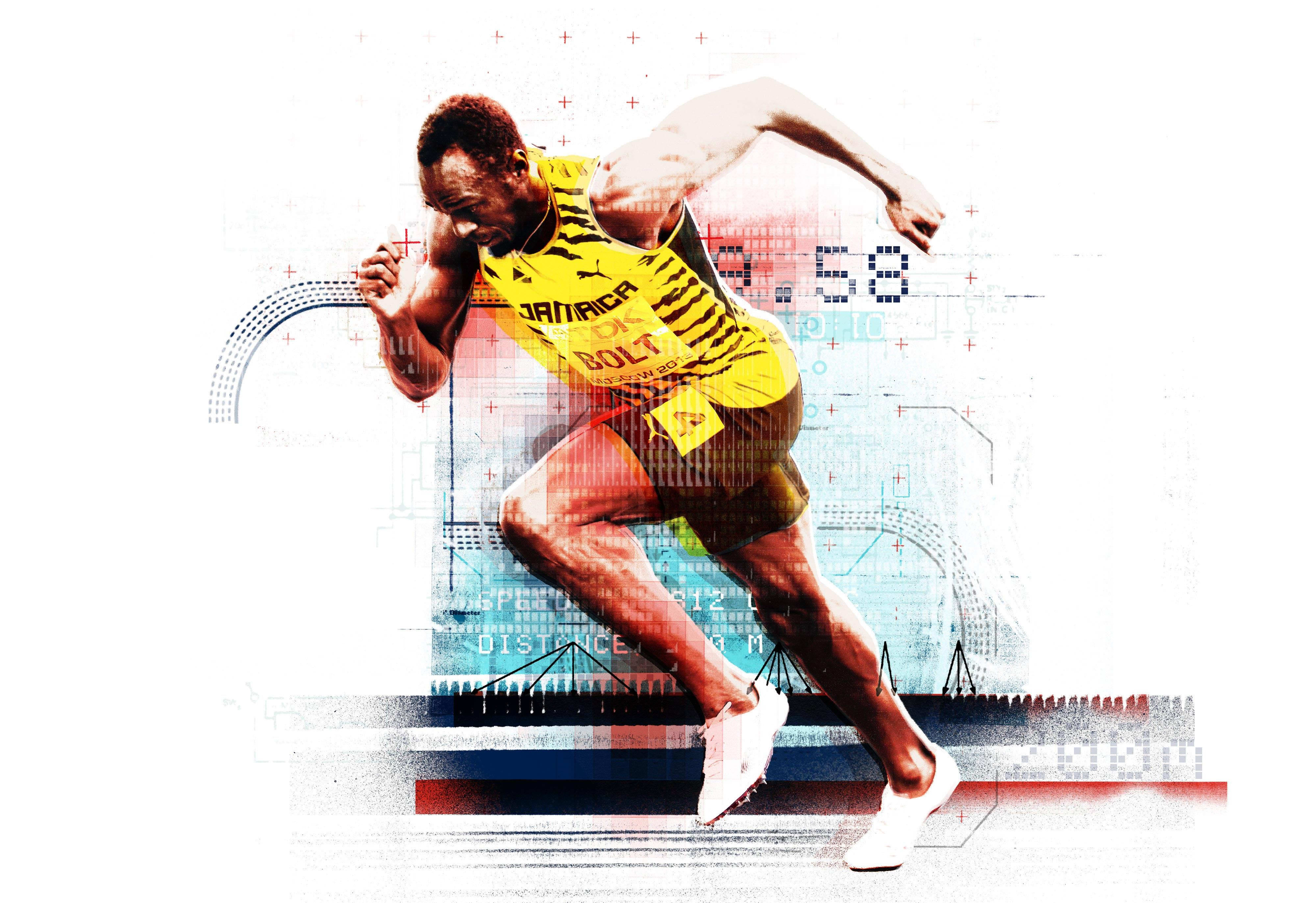 Usain Bolt Kjører Teknikk Analyse