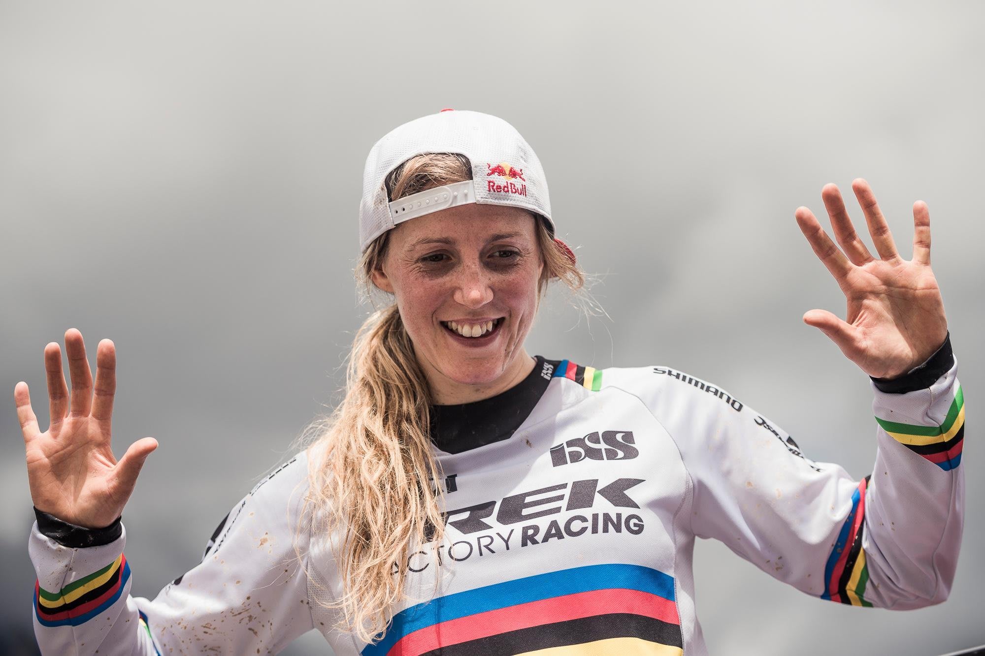 See how Rachel Atherton scored 10 consecutive DH wins