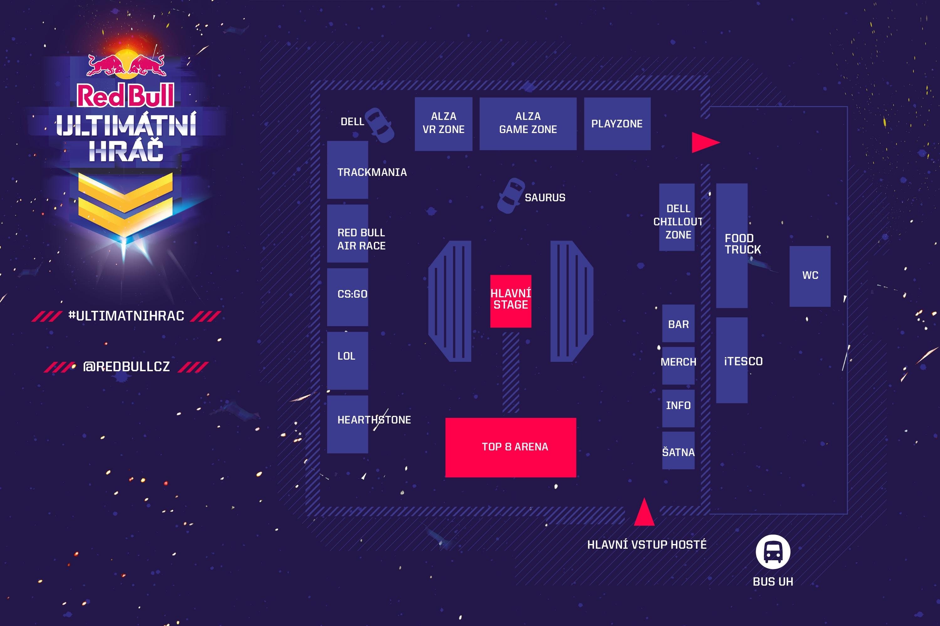 Red Bull Ultimátny Hráč - FINÁLE V PRAHE - INFO, MAPA
