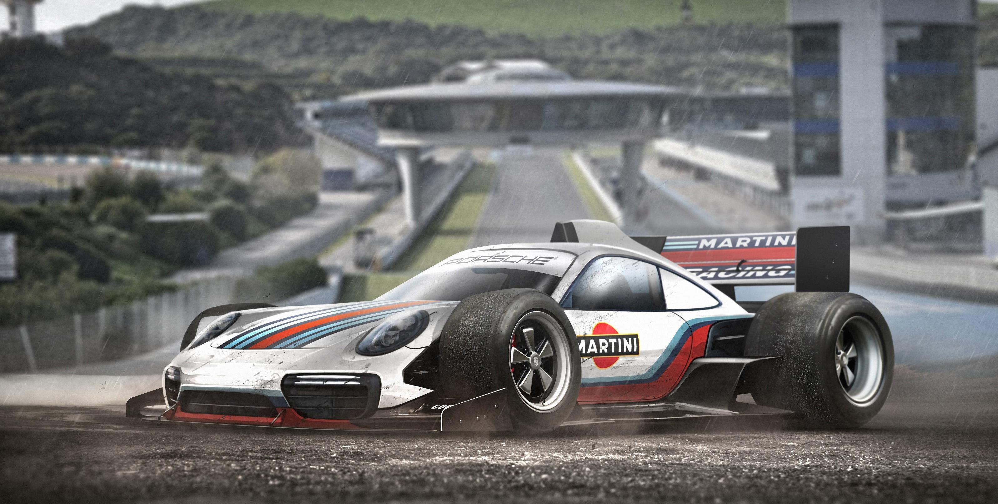 Road cars reimagined as Formula One cars