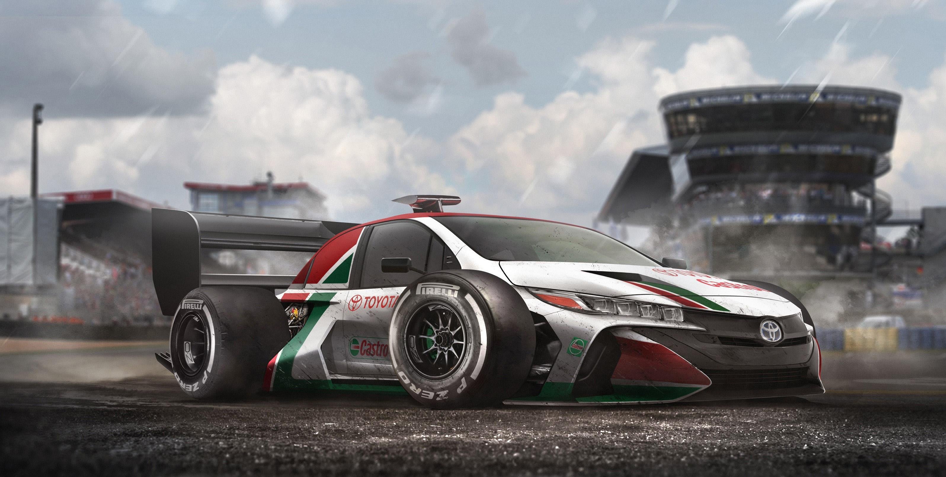 Road cars reimagined as Formula One cars