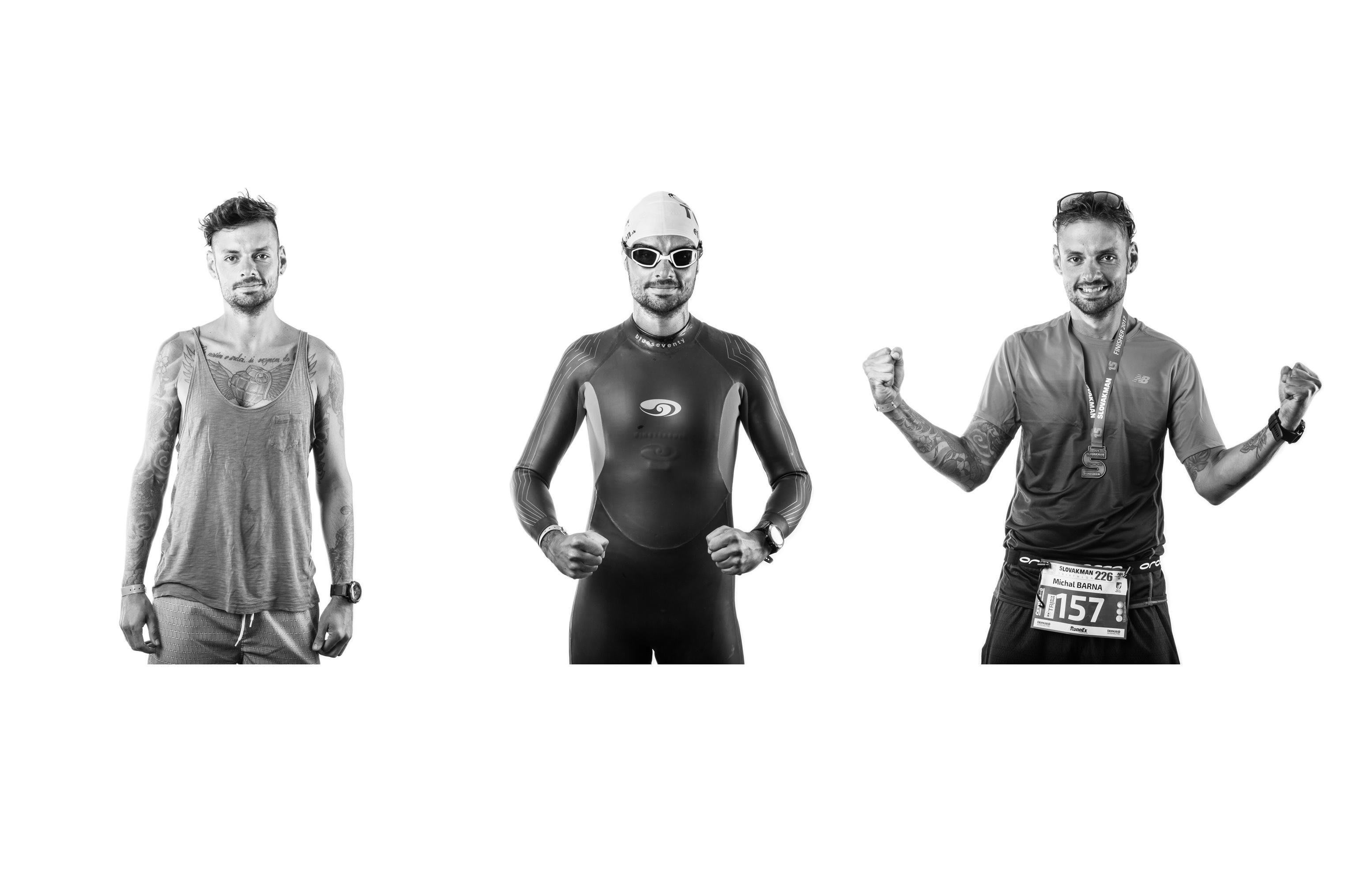 Ako vyzerajú pretekári pred a po triatlone Slovakman?