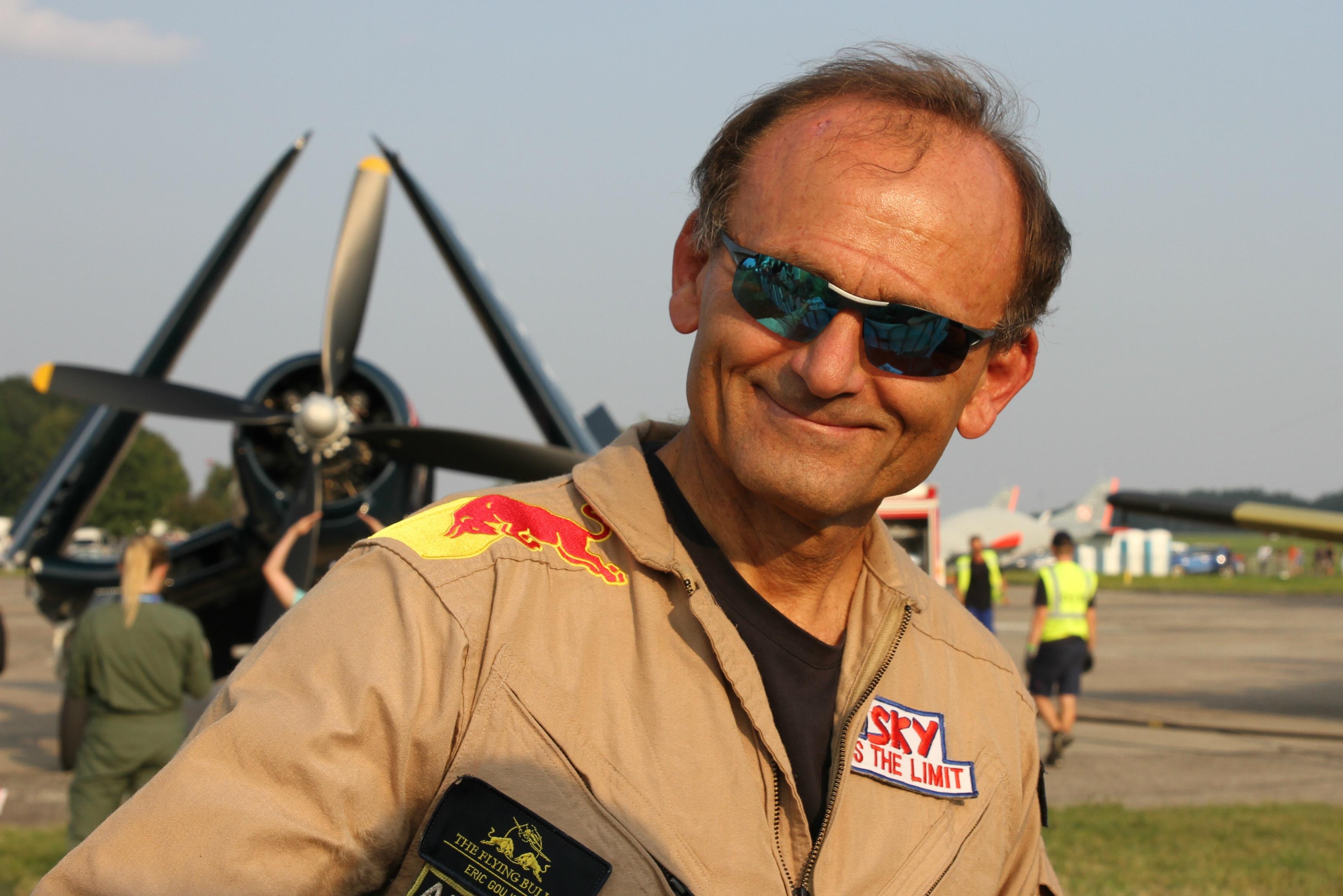 Pilot T-28B "Trojan" na Air Show Radom 2017