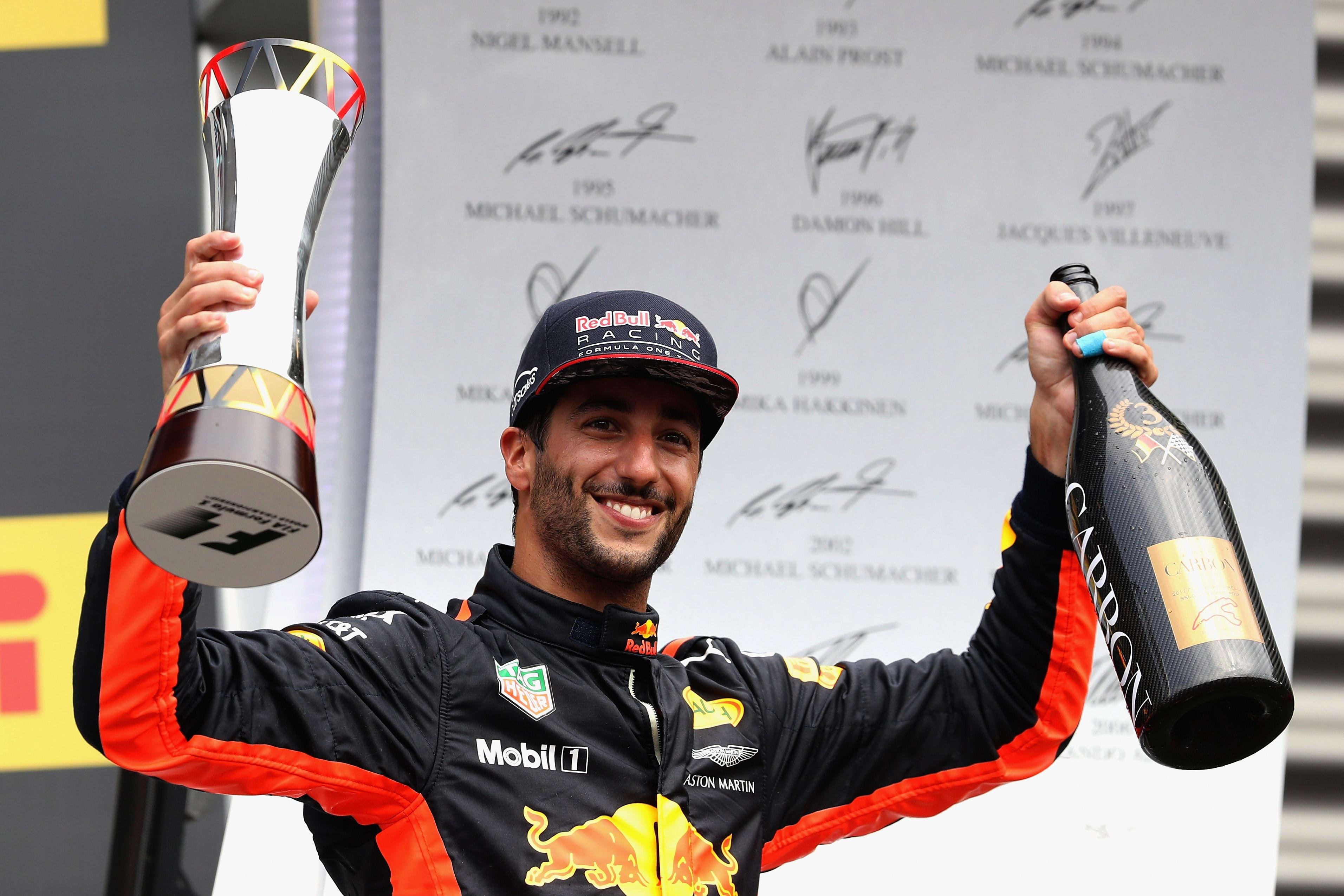 Najważniejsze fakty po F1 GP Belgii Ricciardo Hamilton
